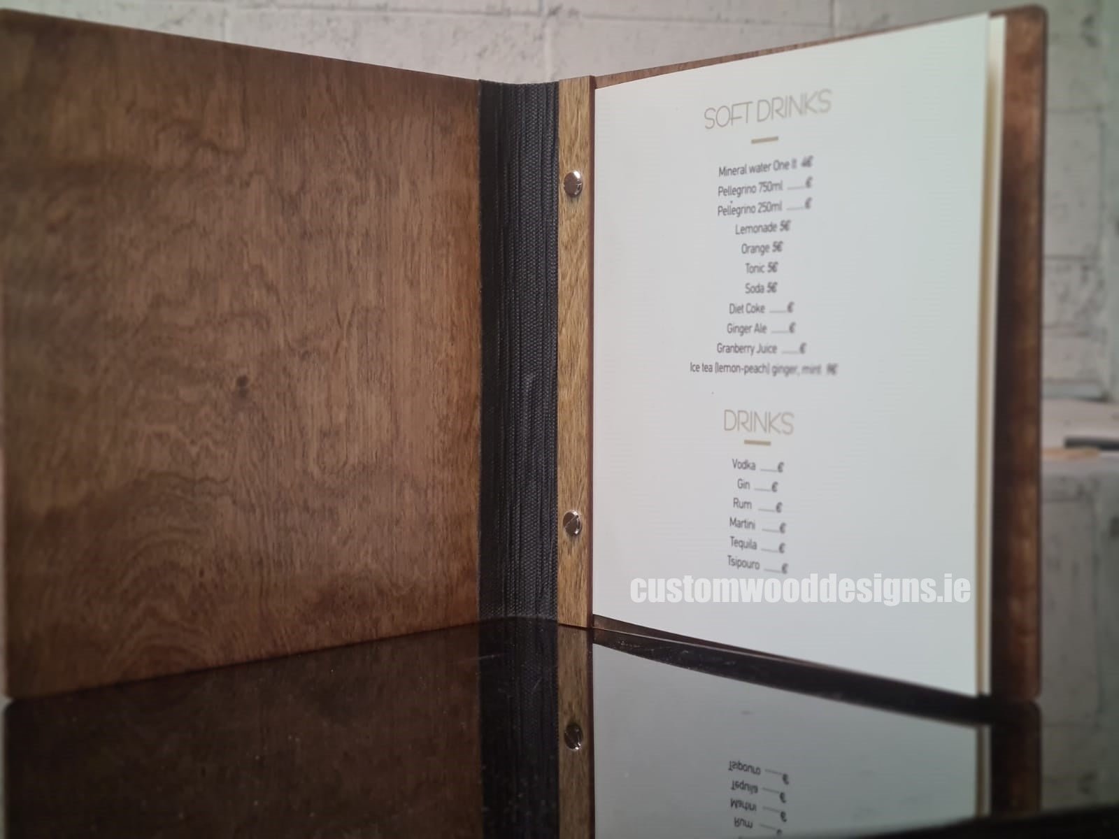 Wooden Menus – Custom Wood Designs