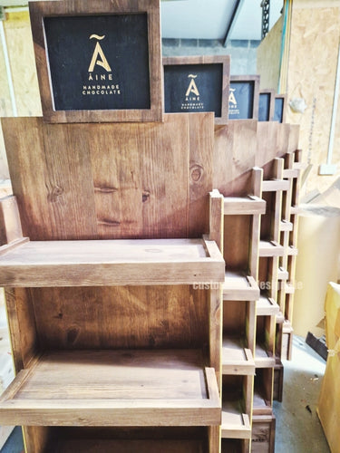 Rustic Freestanding Displays for Retail | Custom Wood Designs