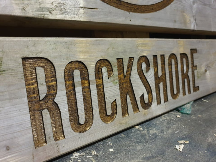 Laser Branded Tabletops | Custom Wood Designs