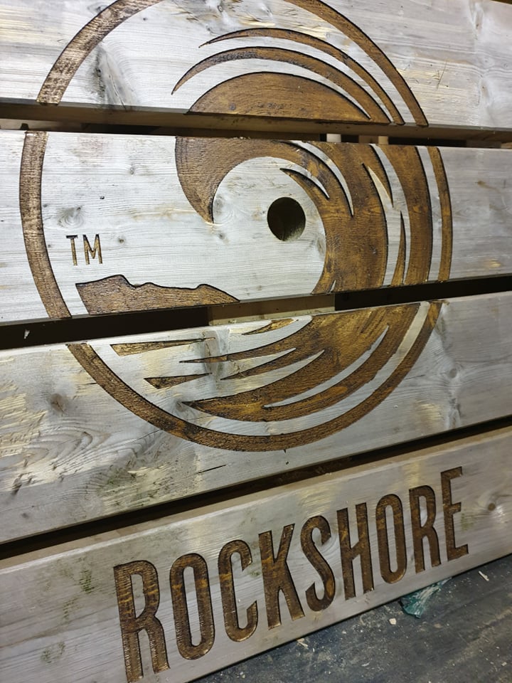 Laser Branded Tabletops | Custom Wood Designs