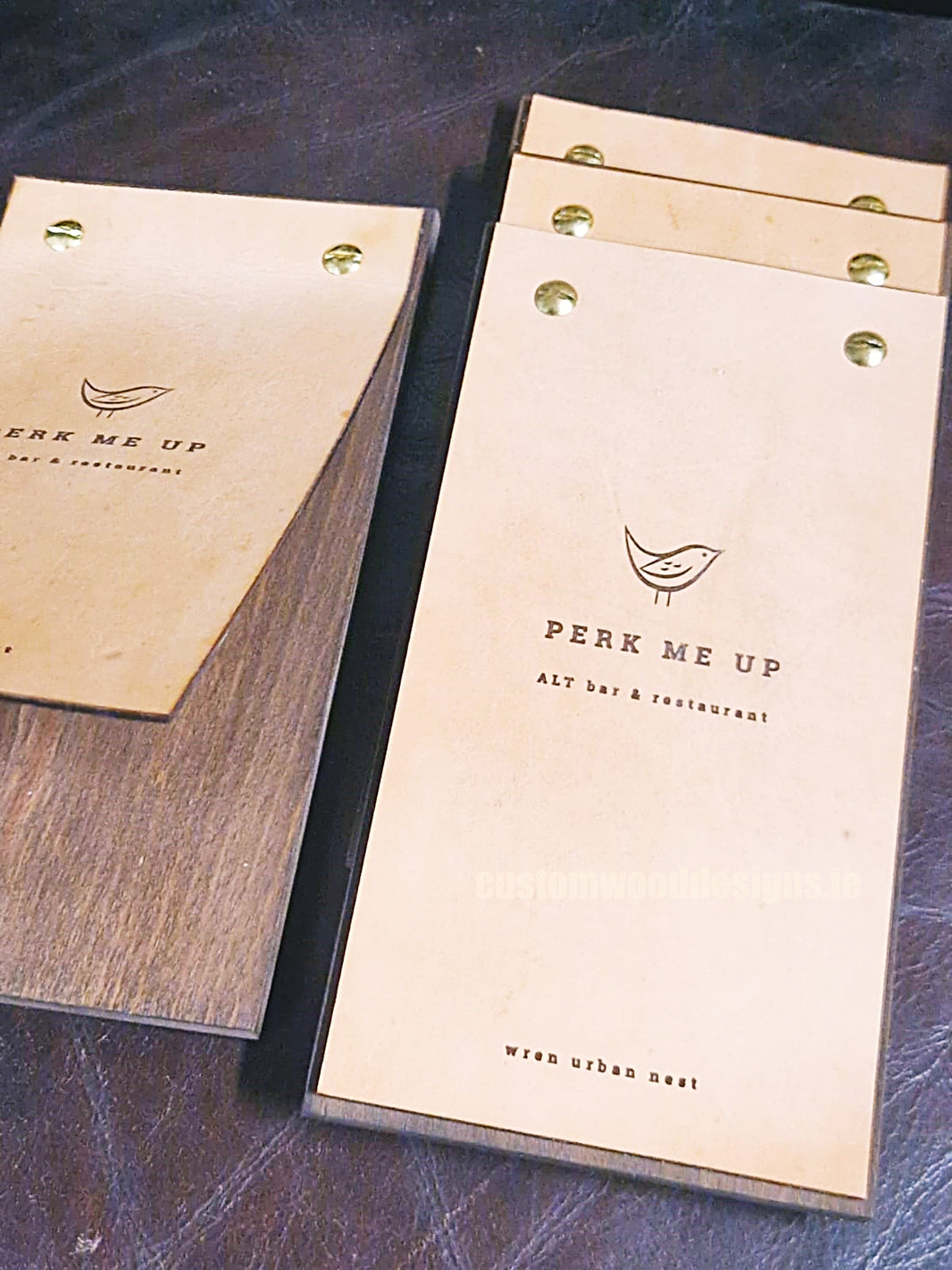 Menus – Custom Wood Designs