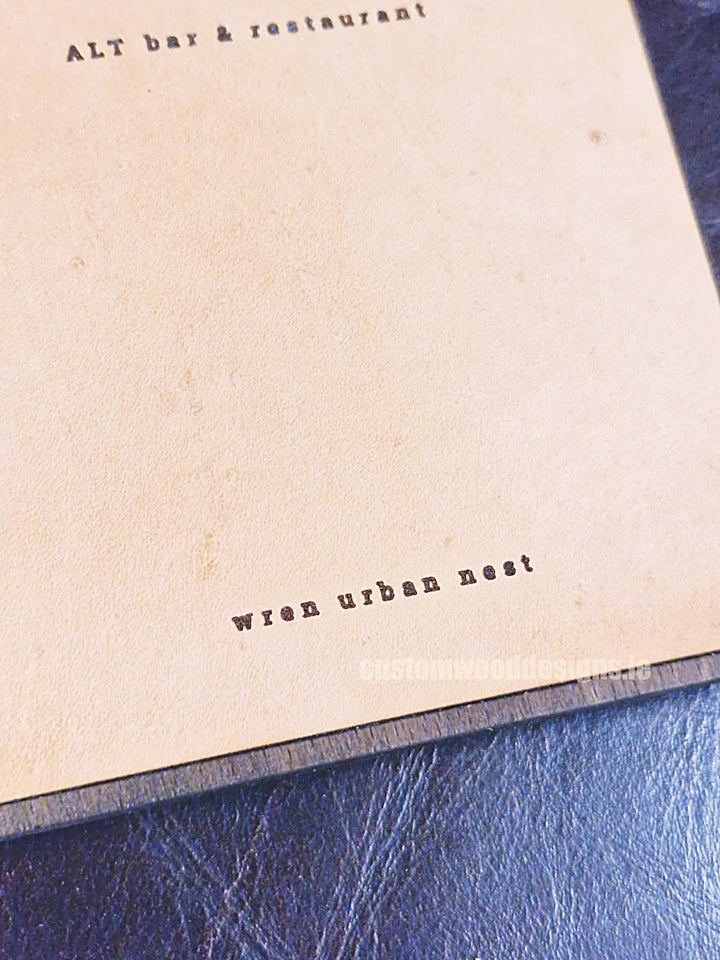 Custom Menus for Wholesale Orders | Custom Wood Designs