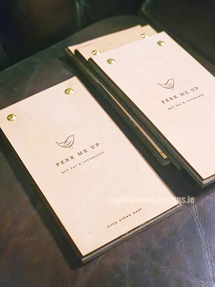 Menus – Custom Wood Designs