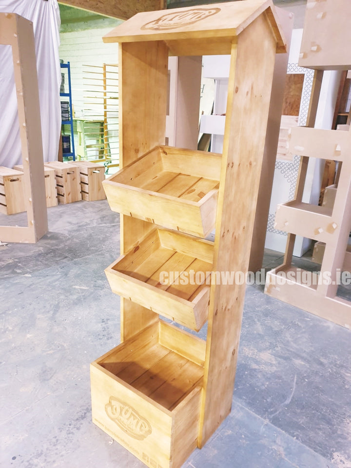 Rustic Freestanding Displays for Retail | Custom Wood Designs