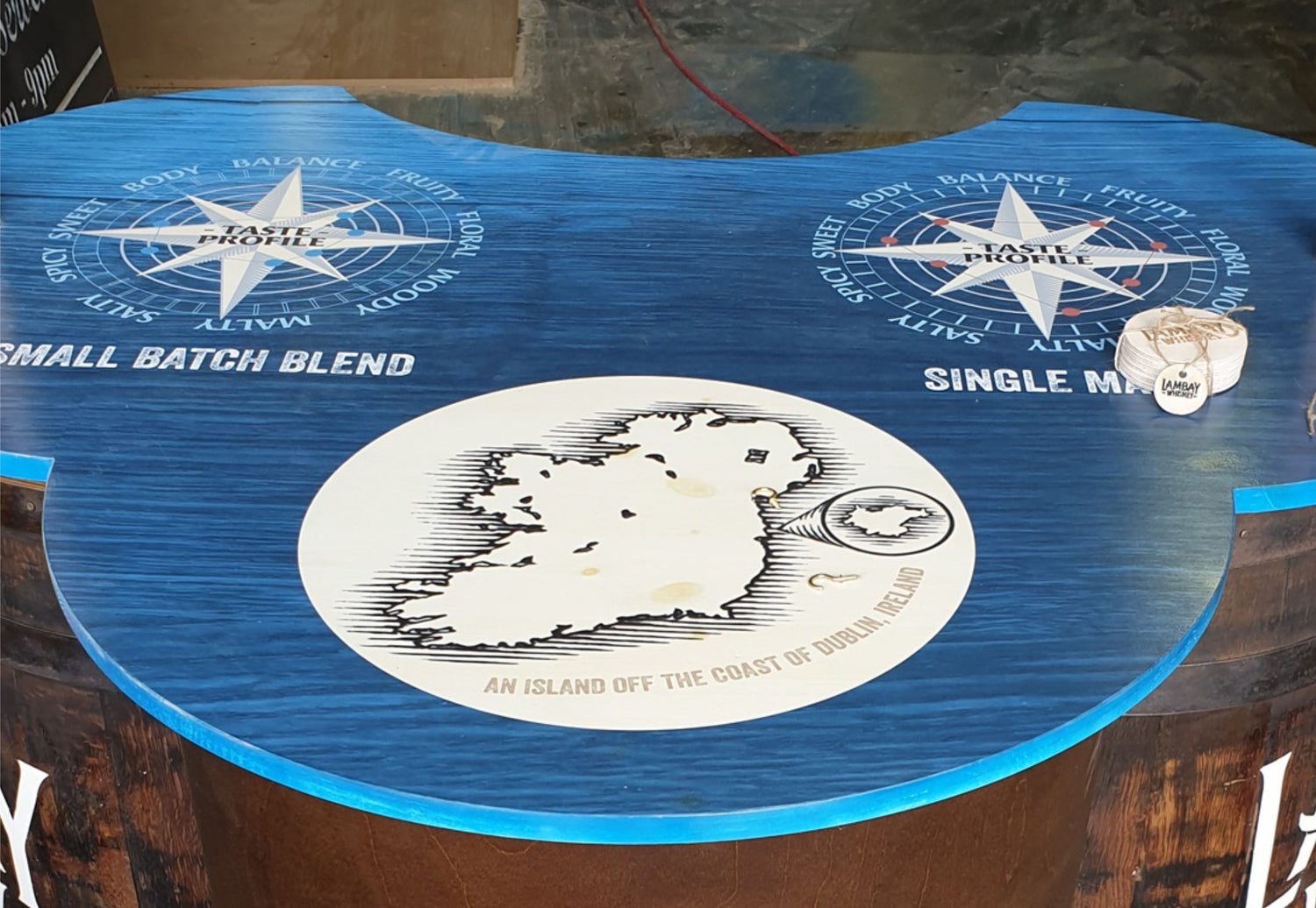 Laser Branded Tabletops | Custom Wood Designs