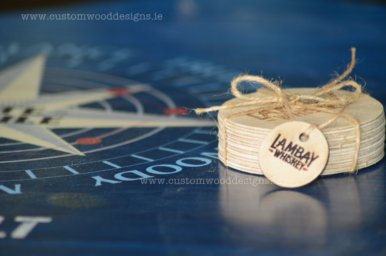 Laser Branded Tabletops | Custom Wood Designs