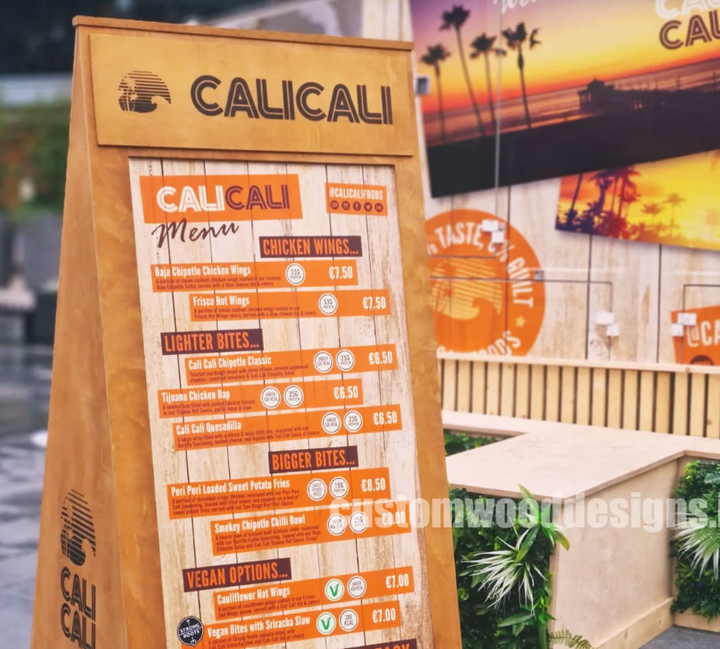 Pavement Signs – Custom Wood Designs